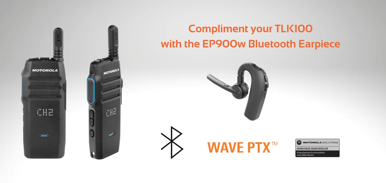 Motorola Wave PTX TLK100 Bluetooth Earpiece - PTX Wave