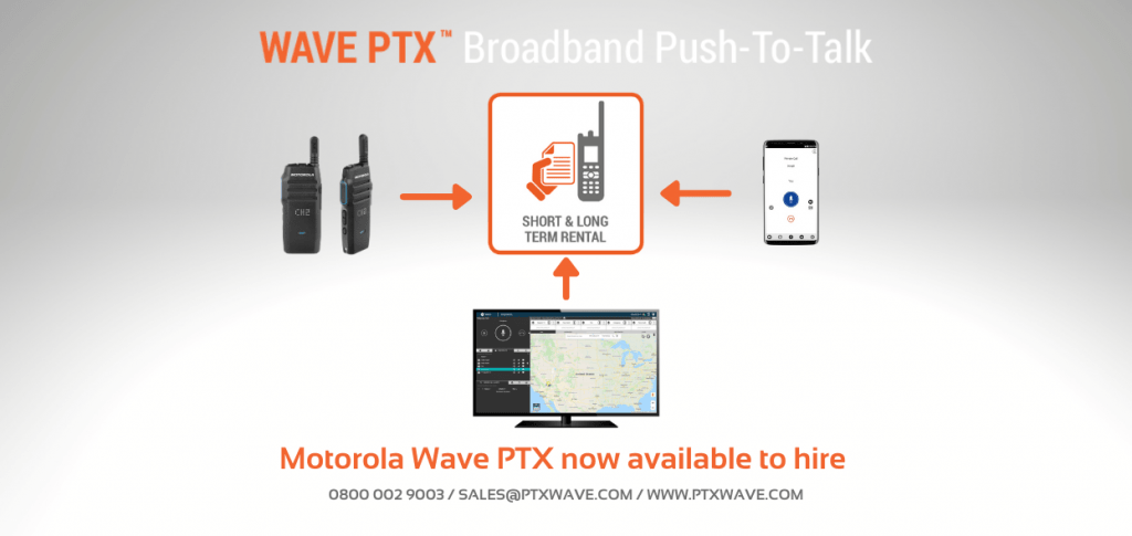 Motorola Wave PTX Hire - Bringing you Wave PTX with greater flexibility