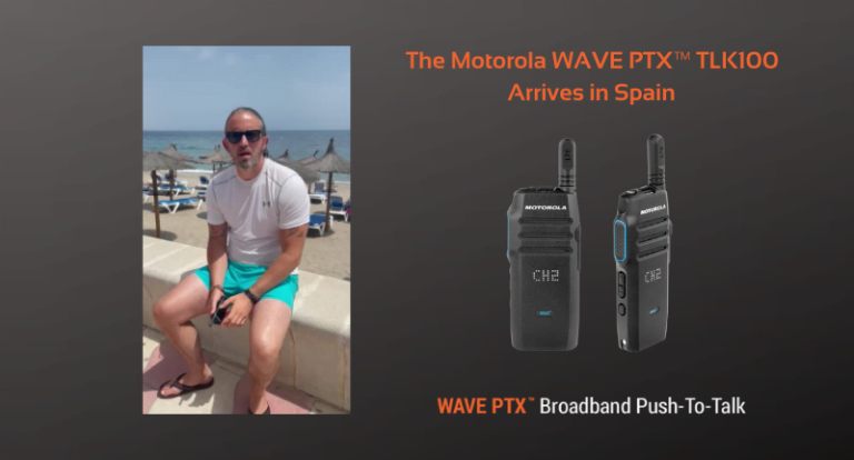Motorola WAVE PTX™ TLK100 arrives in Spain - PTX Wave
